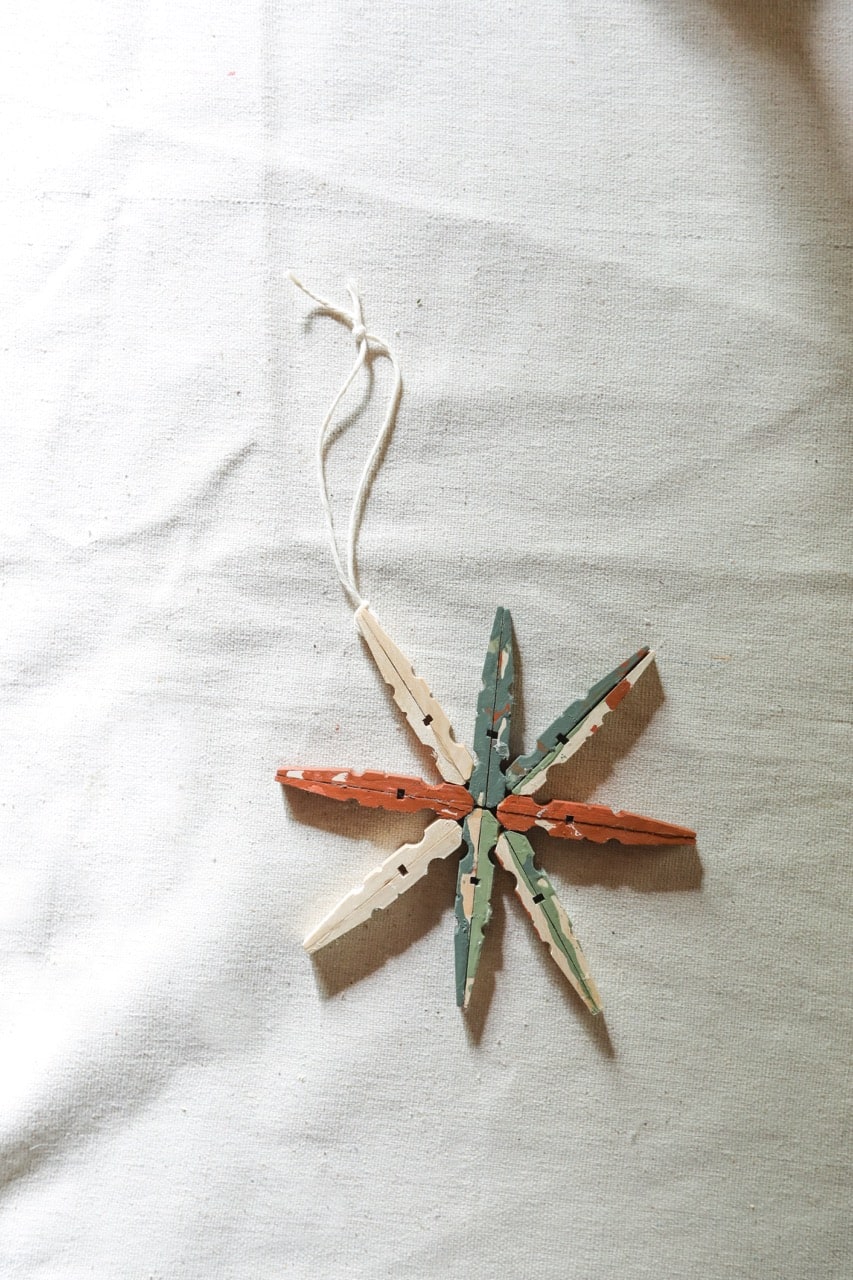 How to Make DIY Snowflake Clothespin Christmas Ornaments - The Home Depot